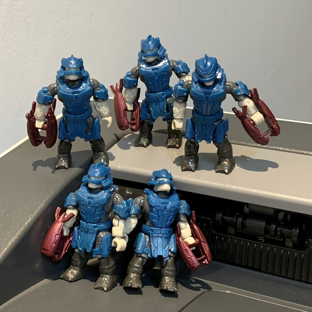 10 Mega Construx Halo BLUE & RED Brutes warrior figures BLOKS UNSC ...