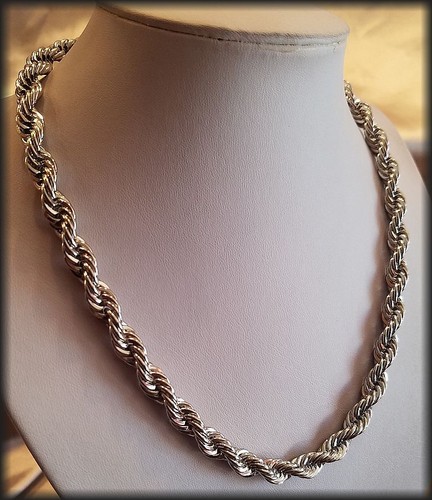 GOLD 5MM 8MM THICK FAT HEAVY TWISTED ROPE CHAIN 16" 18" 21" 25" 30 ...