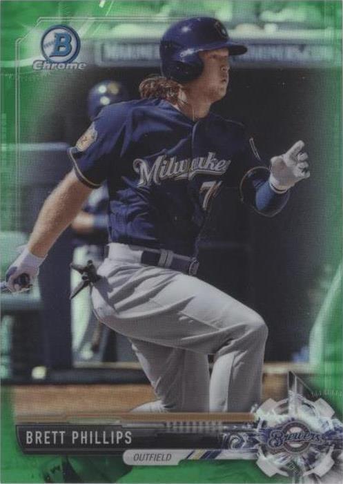 2017 Bowman Chrome - Prospects Brett Phillips #BCP202 Green Refractor ...