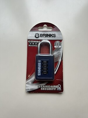 Brinks 4-Dial Combination Padlock Resettable Number 165-50054 | eBay