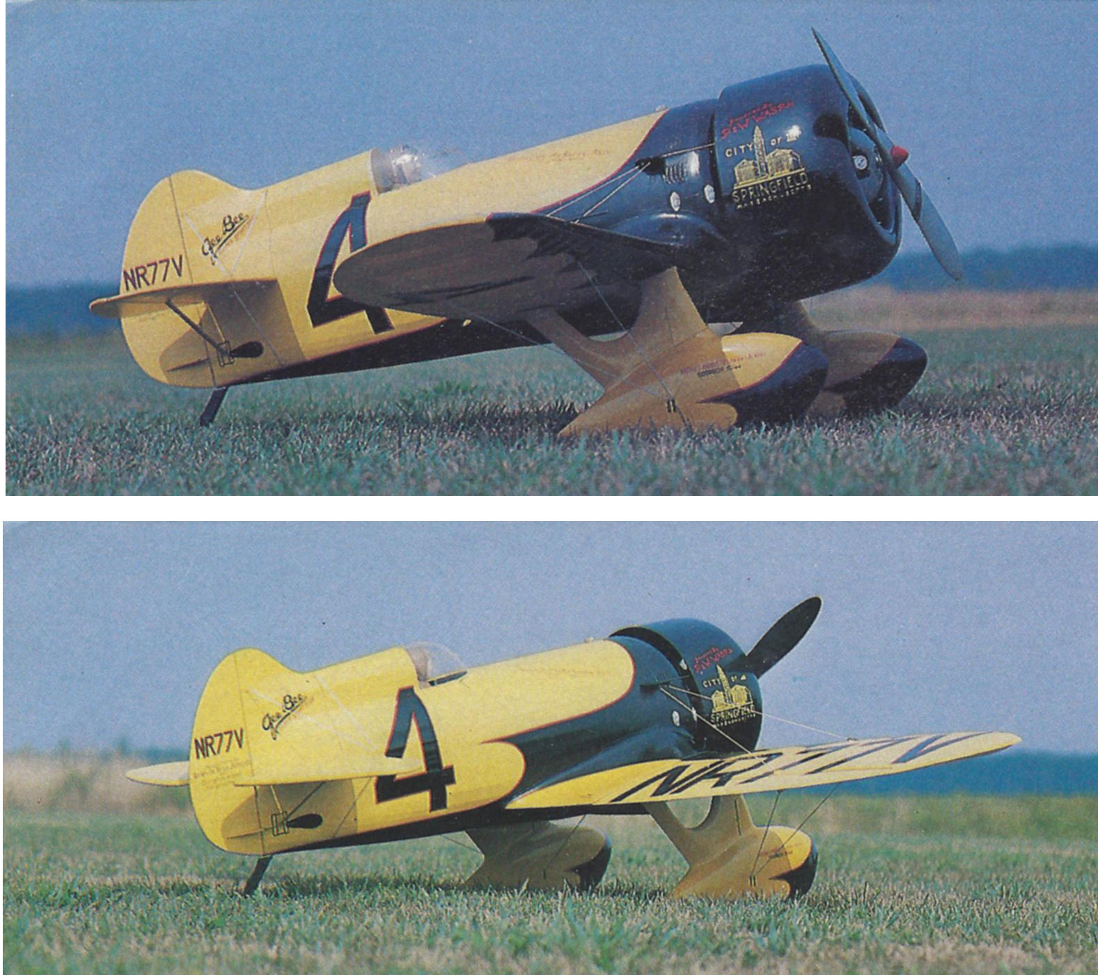 1/4 Scale Gee Bee Model Z Racer Plans, Templates and Instructions 71ws ...