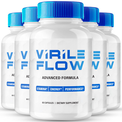 (5 Pack) Virile Flow for Men Pills, VirileFlow Male Performance & Virility Pills | eBay