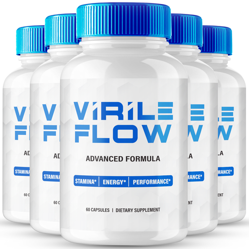 (5 Pack) Virile Flow for Men Pills, VirileFlow Male Performance ...
