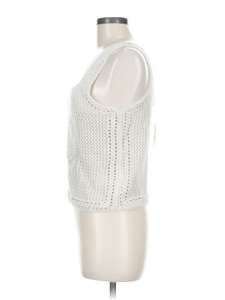 Jessica Simpson Women White Sweater Vest M | eBay