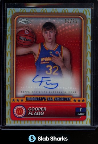 2024 TOPPS CHROME MCDONALD'S ALL AMERICAN #78 COOPER FLAGG REFRACTOR AUTO /75 | eBay