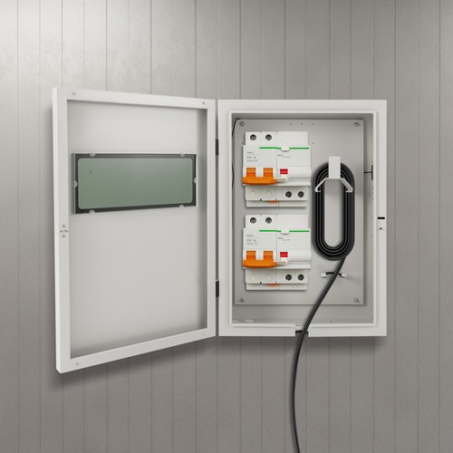 Wall EV Charger Station Box Waterproof for Tesla Indoor/ Outdoor Cable ...