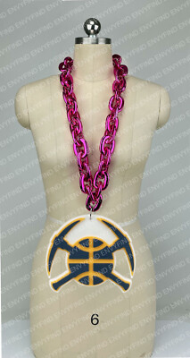 New NBA DENVER NUGGETS HOT PINK Gameday BIG Fan Chain Fanchain | eBay
