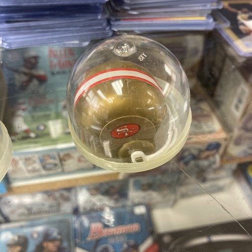 Vintage 70's San Francisco 49er's Gold Mini Plastic Football Helmet ...