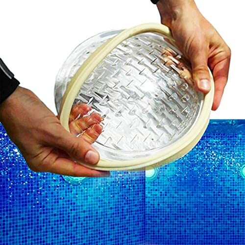 (1 Set) 8 3/8" Pool Light Lens Gasket and Stainless Pilot Screw - Exact ...