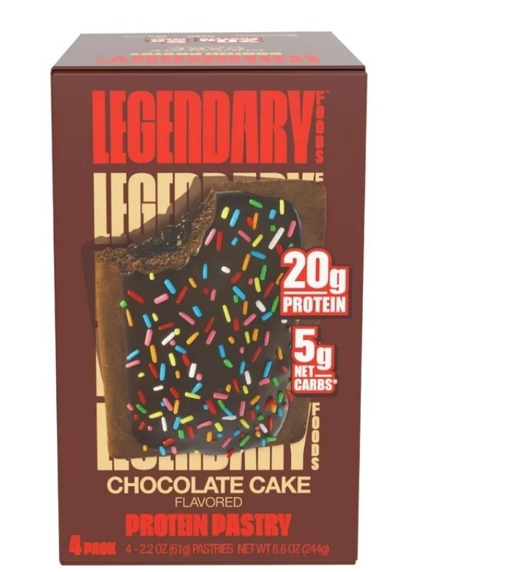 Legendary Foods Protein Pastry - Chocolate Cake (4 Pack) | High-Protein ...