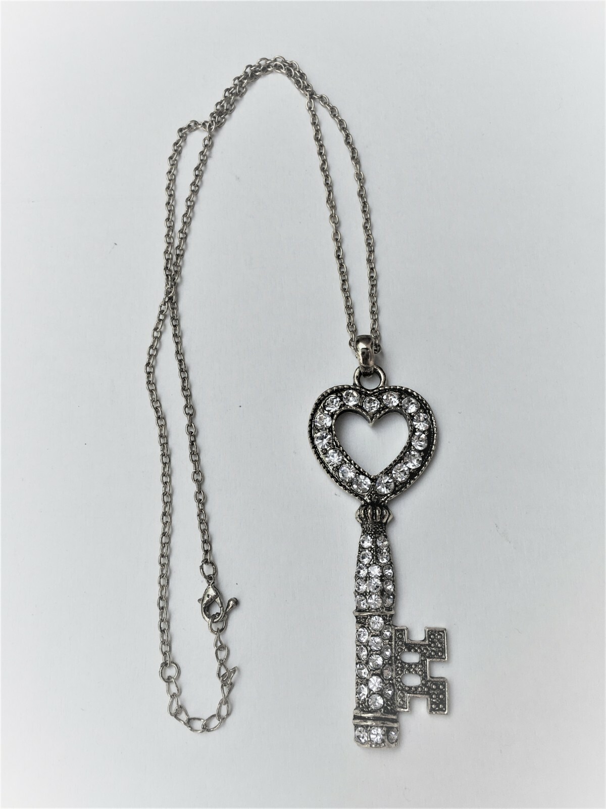 Rhinestone Encrusted Goldtone Large Key Chain Pendant | eBay