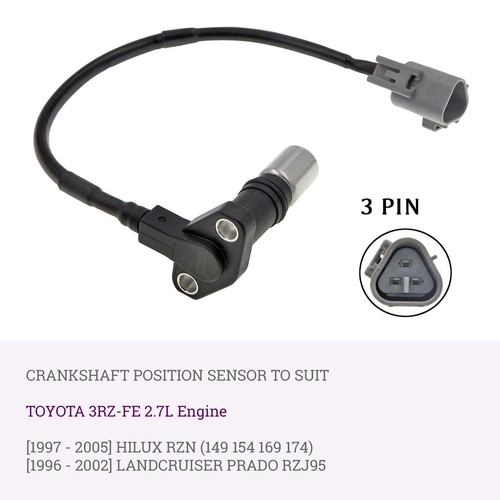 Crank Angle Sensor for Toyota Landcruiser Prado Rzj95 3RZ 2.7L 96-02 ...