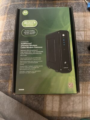 Motorola ARRIS SURFboard SBG6580 DOCSIS 3.0 Cable Modem w/ Built-in Wi ...
