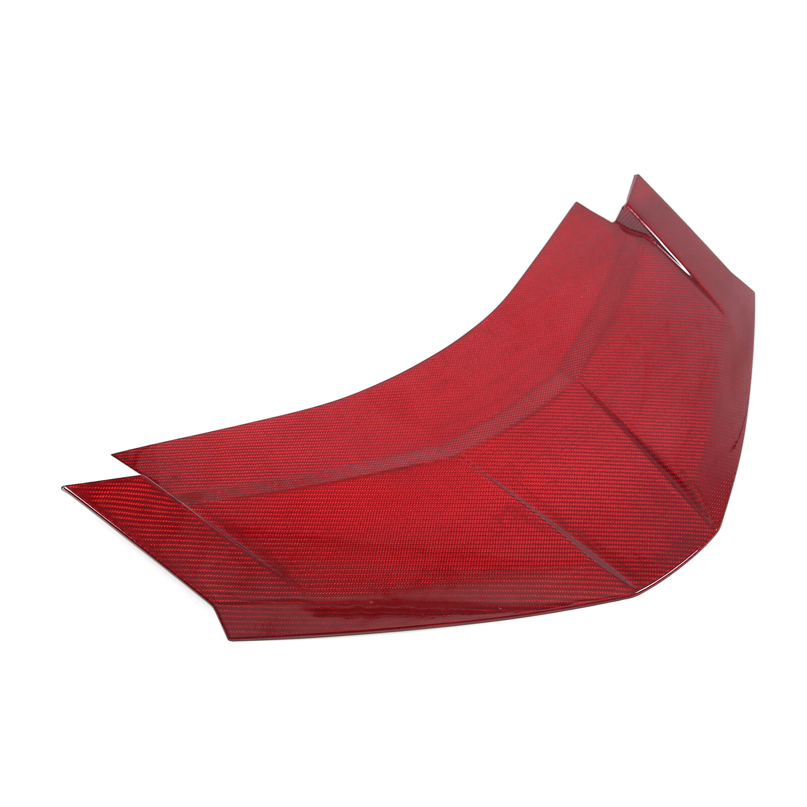 Red Carbon Fiber Rear Window Lower Trim Cover For Corvette C8 Coupe ...