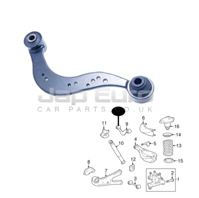 For Lexus Rx270 Rx350 Rx450h 2008> Rear Top Lateral Control Arm Rod ...