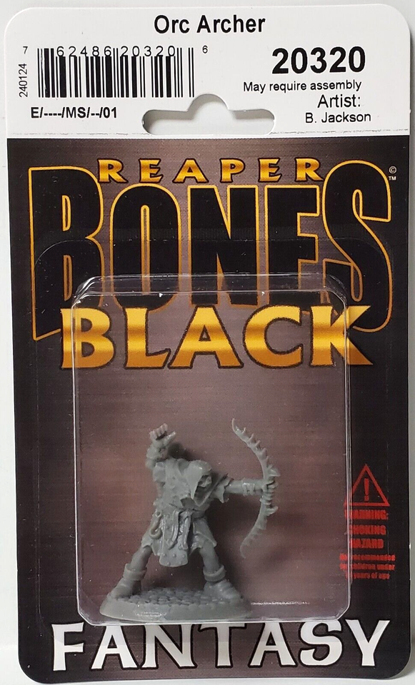 ORC ARCHER Reaper Miniatures Bones Black REM20320 D&D | eBay
