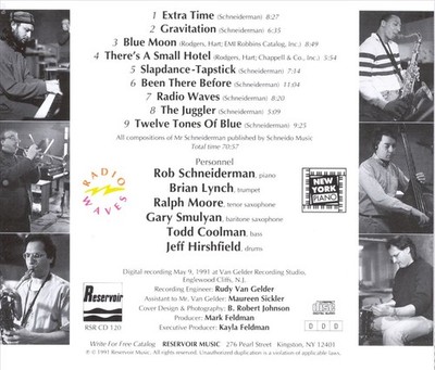 ROB SCHNEIDERMAN RADIO WAVES NEW CD 747985012023| eBay
