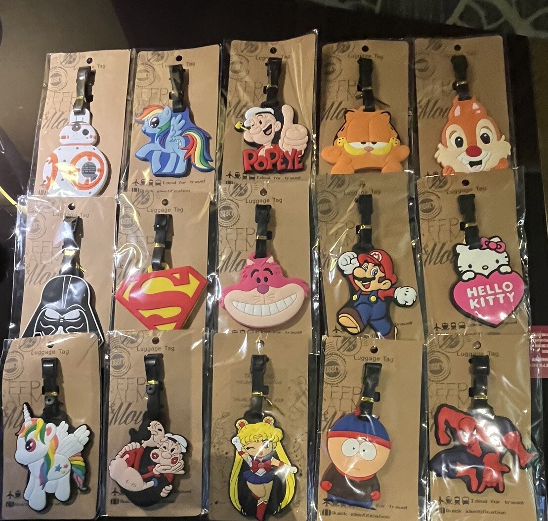 CHARACTER /ANIME LUGGAGE TAGS--BOOK BAG TAGS | eBay