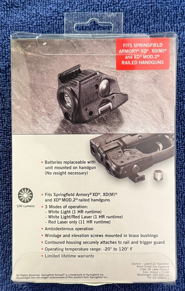 Streamlight TLR-6 Rail & Trigger Guard Light/Laser. FITS SPRINGFIELD ...