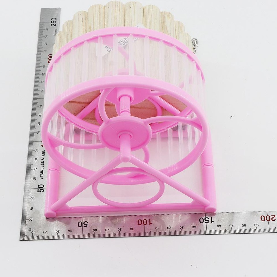 Wheel Running Exercise Scroll Silent Hamster Mouse Rat Gerbil Pet ...