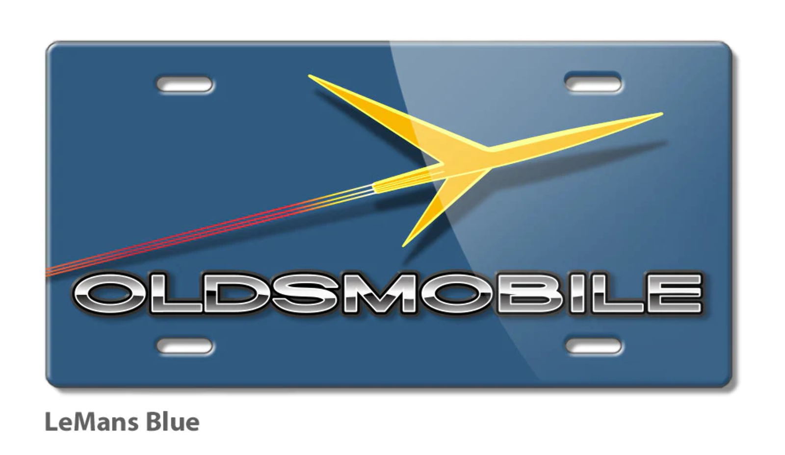 Oldsmobile Rocket Emblem 1957 - 1960 Aluminum License Plate - 16 colors ...