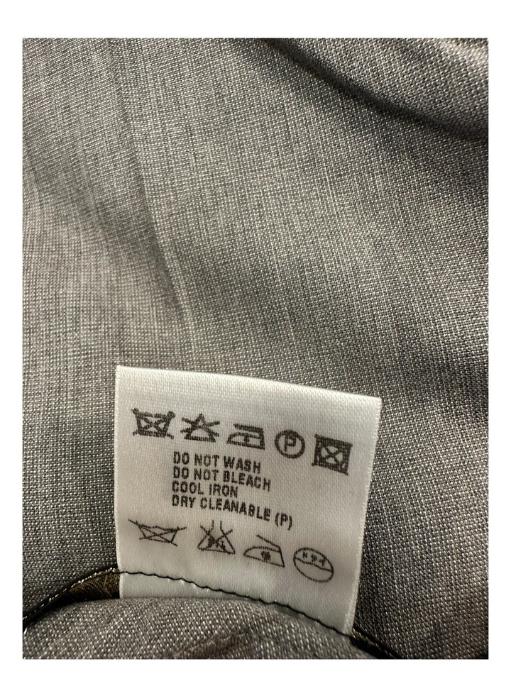 Escada Dress Pants Women's 44 US Large Gray Wool Silk Blend Side Stripe ...