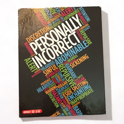 Personally Incorrect Party Card Game Sealed Cards Open Box | eBay