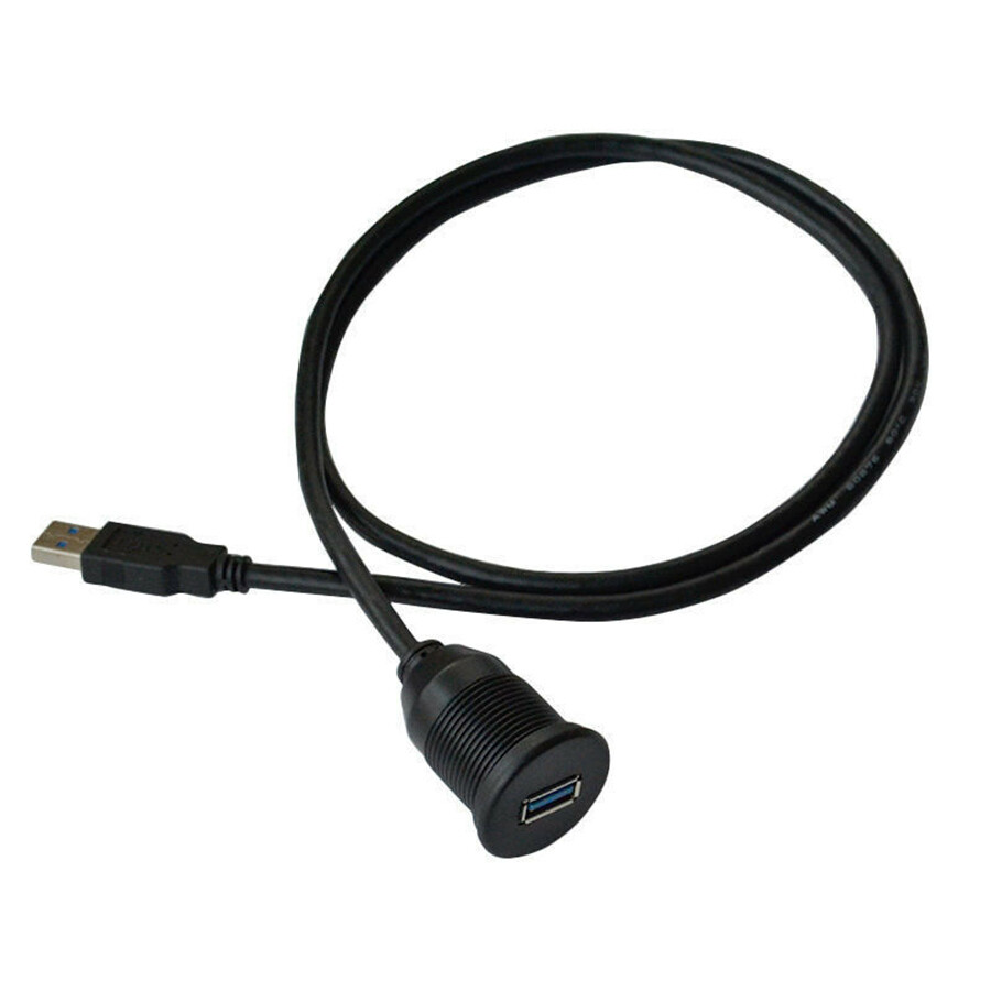 3ft/1M Car Dashboard Center Console USB 2.0 Extension Lead Cable For ...