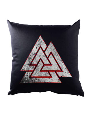 Wotan Valknut Symbol Dekokissen Celtic Paganism Odin Wotan Thor Vikings ...