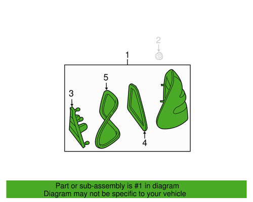 Mercedes Benz Genuine E Class 2007-2009 Rear Right Taillight OE ...