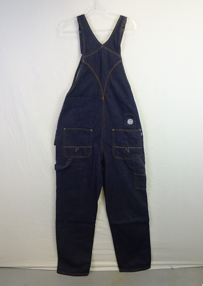 Chet Rock London Mens Dungarees Size 34 L Dark Blue Carpenter ...