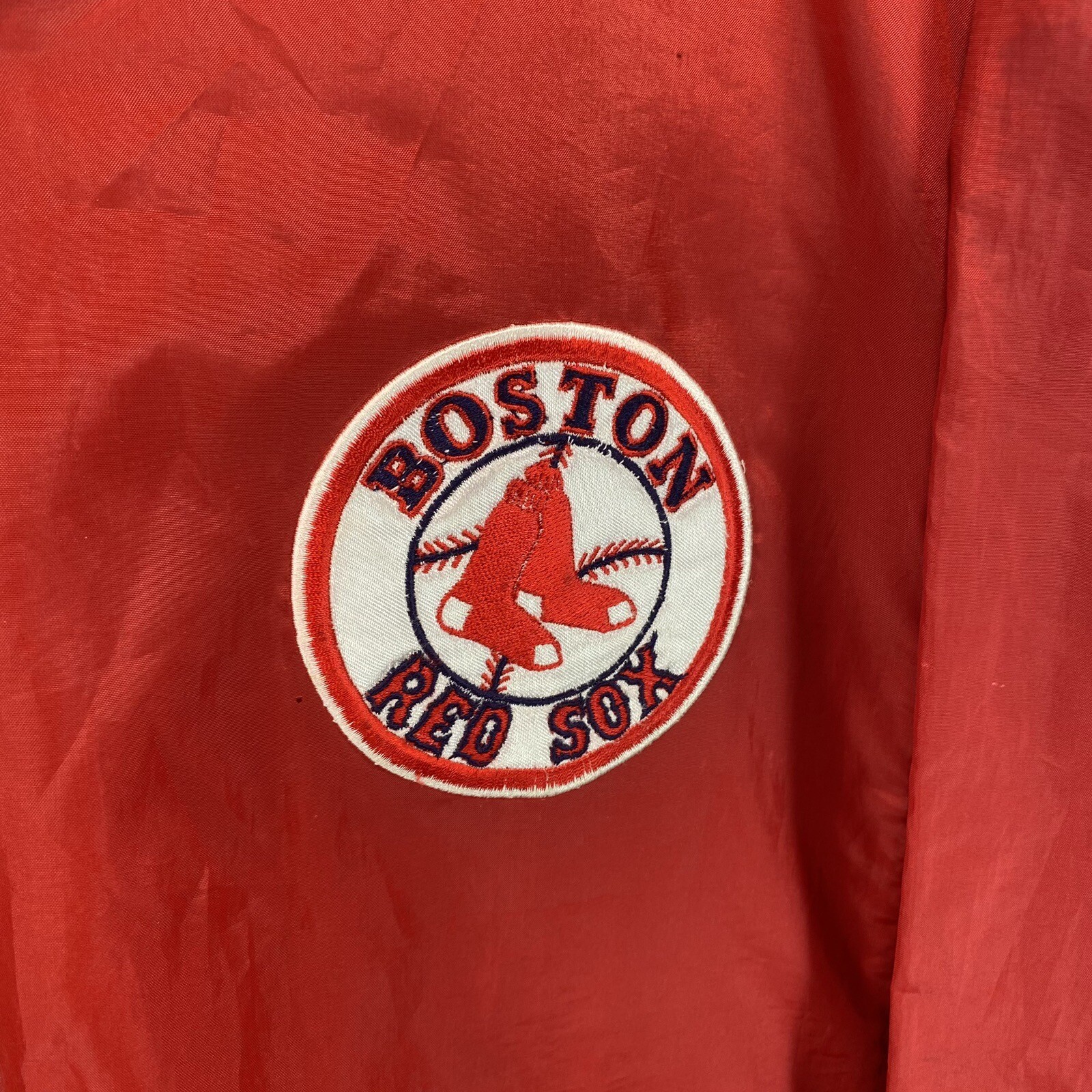 Vintage Boston Red Sox Jacket Men’s XXL Red Windbreaker MLB Genuine ...