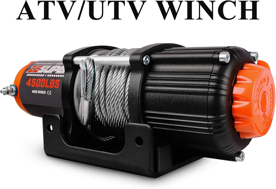 4500-Lb Waterproof Winch Waterproof IP67 Electric Winch with Hawse ...