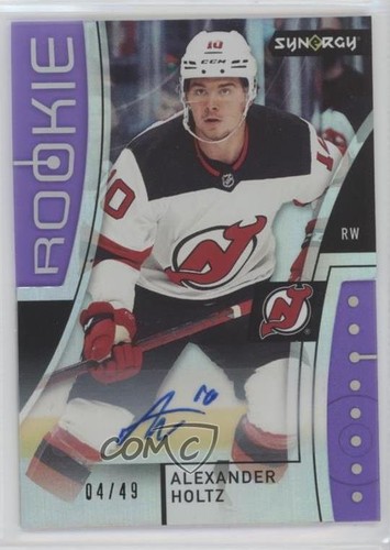 2021 Upper Deck Synergy Rookies Purple /49 Alexander Holtz #133 Rookie ...