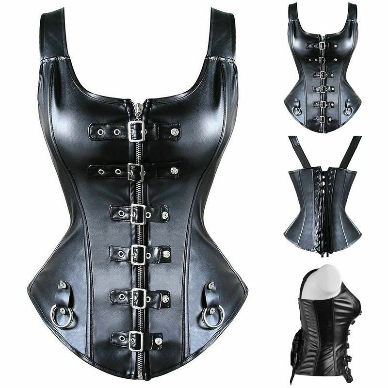 Sexy Bustier Waist Corset Top Lace Up Women Steampunk Basques Lingerie ...