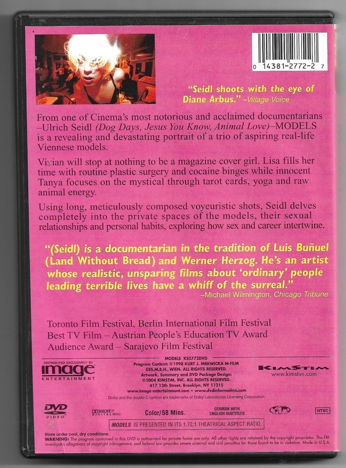 Models DVD cult drive-in KimStim Collection drama character study ...