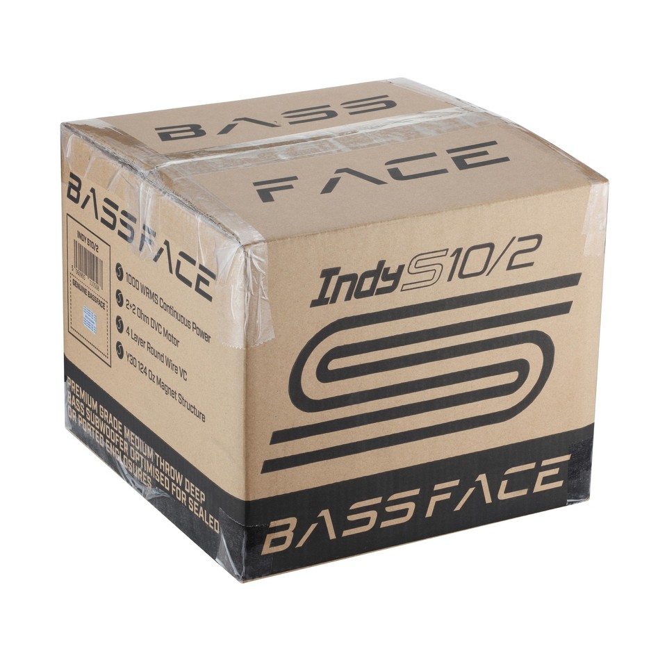 Bassface IndyS10/2 1000W RMS 10"Inch DVC 2x2Ohm Car Sub Bass Subwoofer ...