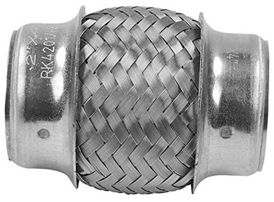 , 2 inch Inlet Exhaust Flex Pipe, ID x 4 Length Flexible Tube ...