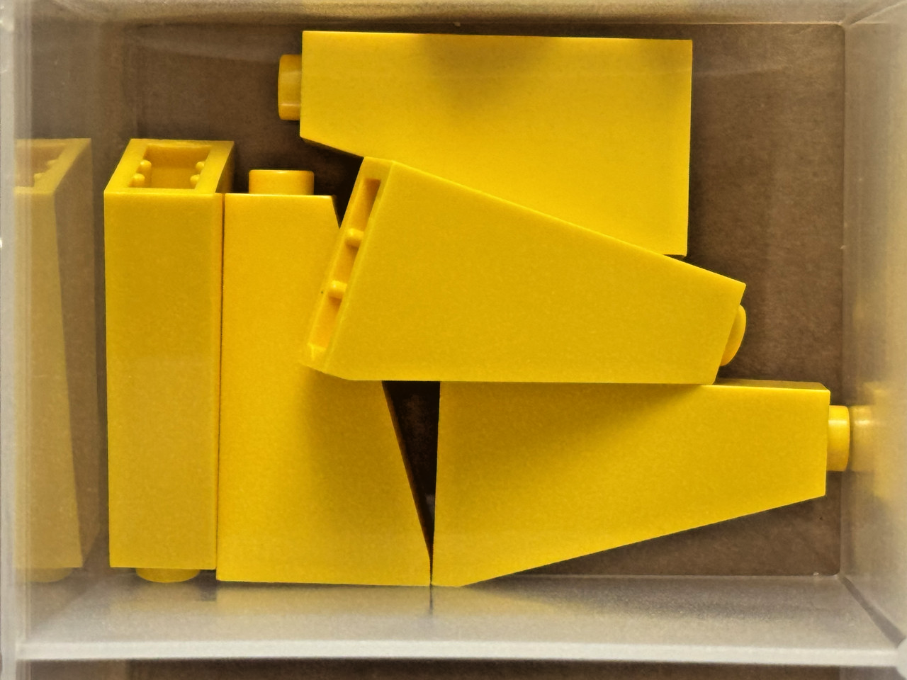 LEGO Parts - Yellow Slope 75 2 x 1 x 3 - Hollow Stud - No 4460b - QTY 5 ...