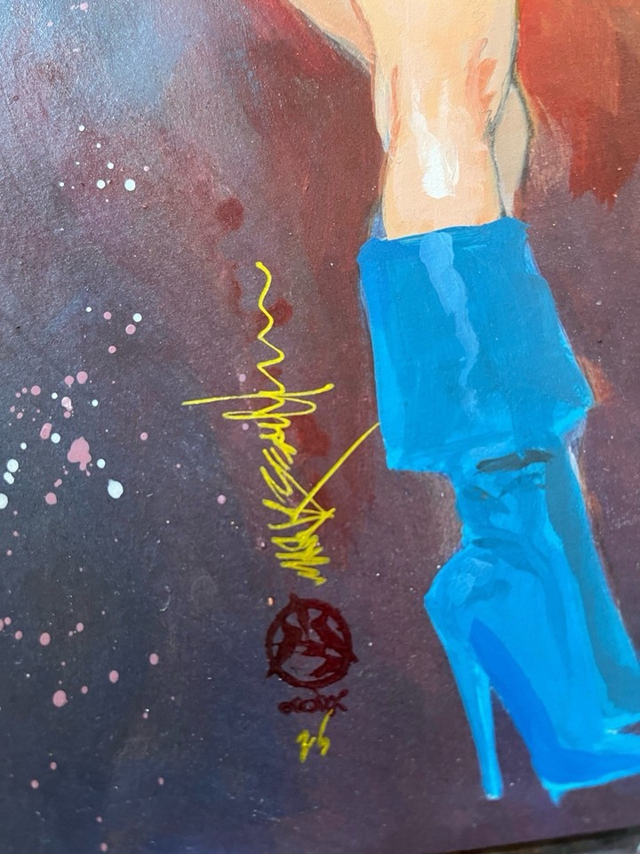 Sexy Power Girl Color Pinup Art MARK BEACHUM DC Comics Superman ...