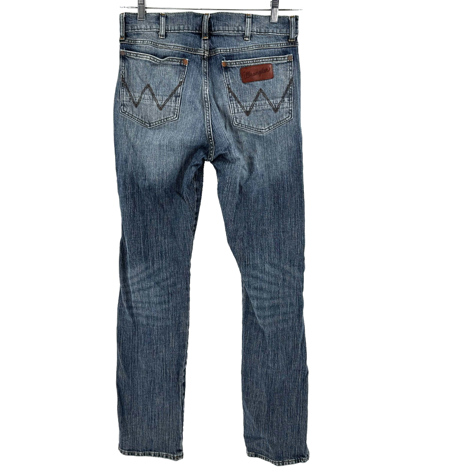 Wrangler Retro Men's Dark Knight Medium Wash Stretch Slim Straight ...
