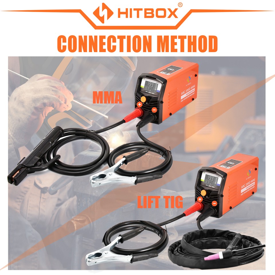 Hitbox MINI 140A ARC Welder 110V/220V MMA Sticks Lift TIG Welding ...