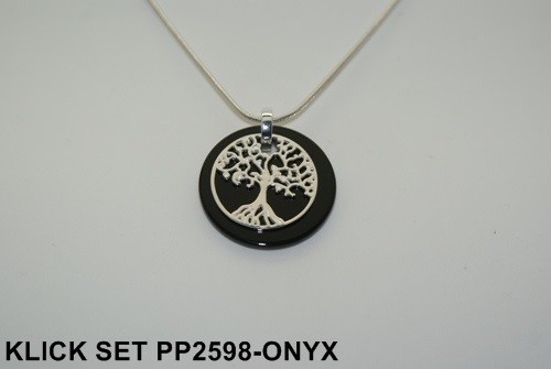 Tree of Life Onyx Plate Pendant 925er Silver Symbol Jewelry New | eBay ...