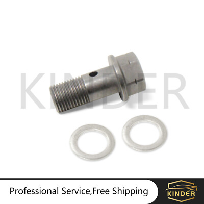 Set 3Pcs Turbocharger Hollow Screw + Seal Gasket for Mercedes C W204 ...