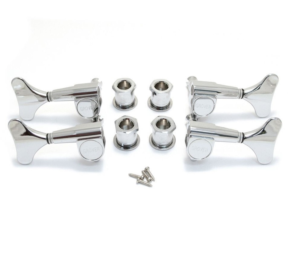 Grover 144C Mini Bass Guitar Tuning Machines 2 + 2, Chrome | eBay