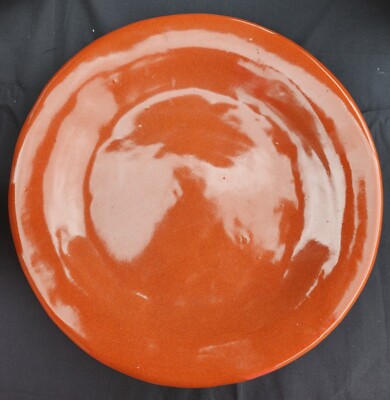 Handmade Porcelain Plate Round Rust By Artist Kerri-Ann Abbott | eBay