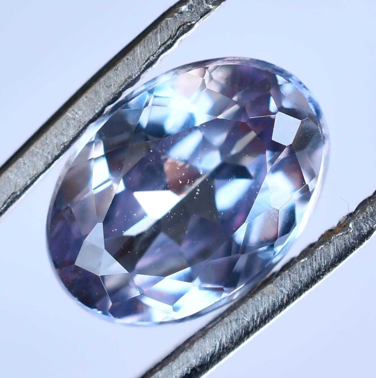 3,00 ct natürlicher grau-lila Musgravit oval zertifiziert Tansania ...