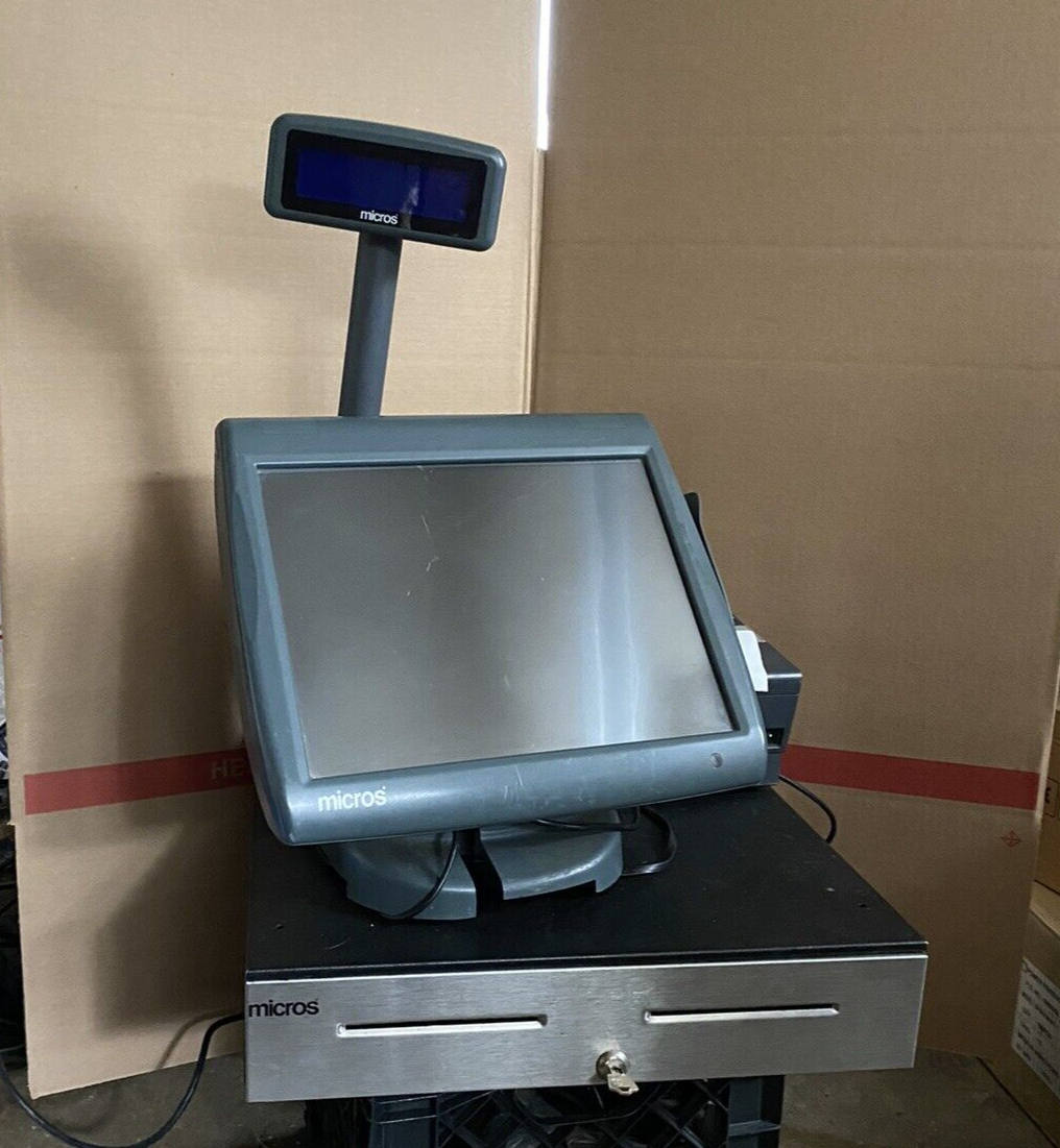 400814-001 Micros Workstation w/Stand, Cash Register, Printer and Price ...