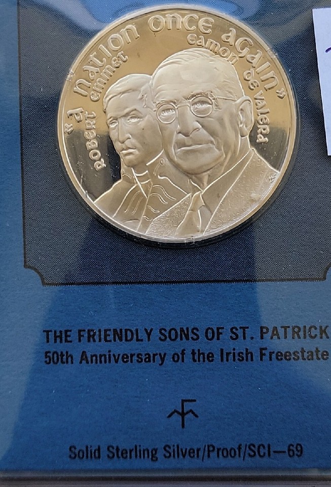 Sterling Silver Franklin Mint Medal | The Friendly Sons of St. Patrick ...