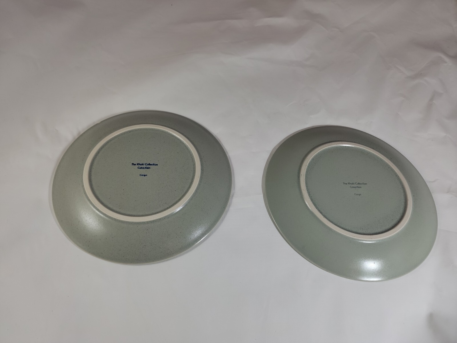 (2)Calvin Klein Cargo Khaki Collection Cargo Speckled Cream Dinner ...